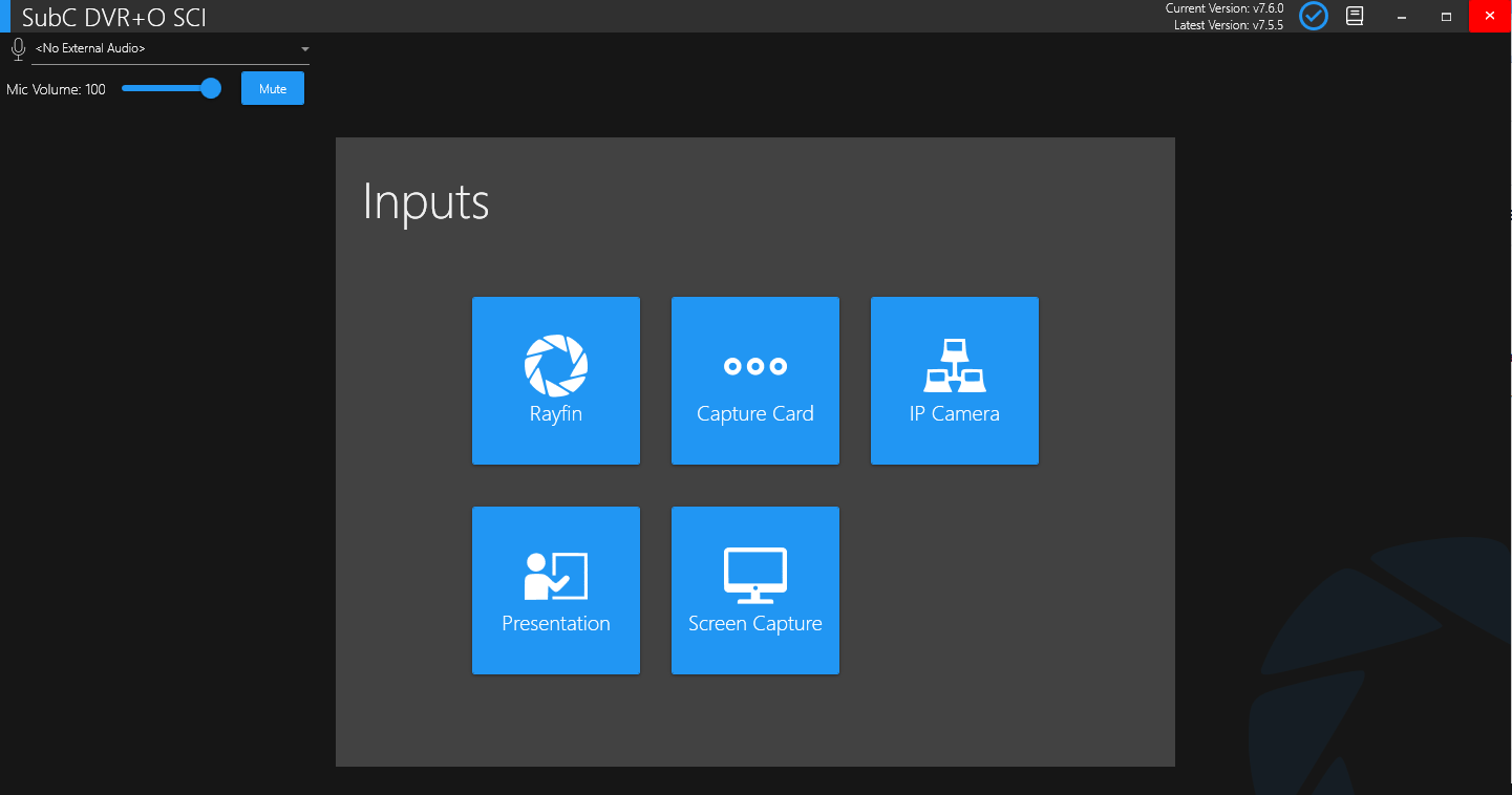Channel Video Inputs